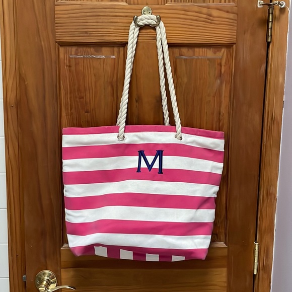 Etsy | Bags | M Initial Tote Bag | Poshmark